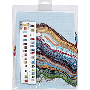 Dimensions 70-35406 Outdoor Adventure Counted Cross Stitch Set, 14 Cnt. Light Blue Aida, 11" x 14"