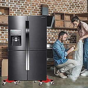 Furniture Mover & Lifter Kit, 3 Wheel Furniture Mover's Dolly, 6-Inch Steel Tri-Dolly with Caster, Easy Moving System for Bulky & Heavy Loads in Home, Shop or Garage, 5 Pack 660-lb Load Capacity