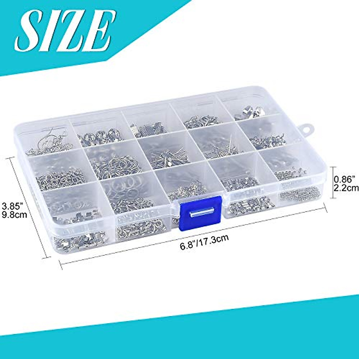 KUUQA Jewelry Making Kit Jewelry Findings Starter Kit Jewelry Beading Making and Repair Tools Kit