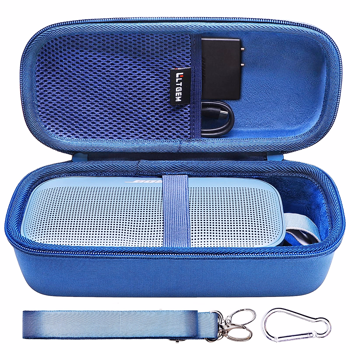 LTGEM Case for Bose Soundlink Flex Bluetooth Portable Speaker,Hard Storage Travel Protective Carrying Bag, Blue