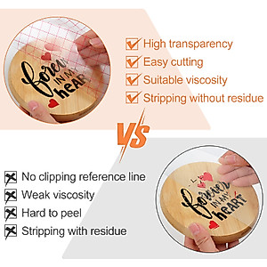 Romeda Transfer Tape for Vinyl 12" X 20 Ft, W/Red Alignment Grid, Transfer Paper Transfer Tape, Vinyl Transfer Tape for Glass, Window, Silhouette Relief, Signs, Artifact Stickers