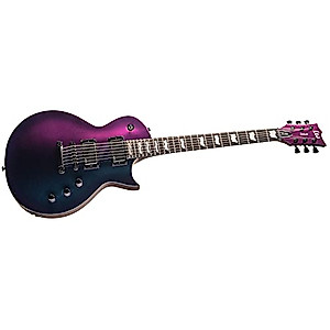ESP 6 String LTD Deluxe EC-1000 Electric Guitar, Violet Andromeda, Right, (LEC1000VLAND)