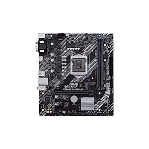 ASUS Prime H410M-E LGA1200 (Intel® 10th Gen) Micro-ATX Motherboard (M.2 Support, HDMI, D-Sub, USB 3.2 Gen 1, COM Header, TPM Header, 4K@60Hz)
