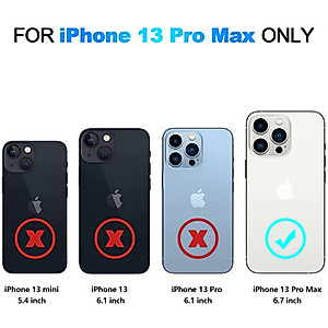 Nvollnoe for iPhone 13 Pro Max Case with Card Holder Heavy Duty Protective Dual Layer Shockproof Hidden Card Slot Slim Wallet Case for iPhone 13 Pro Max for Women&Men(Green)