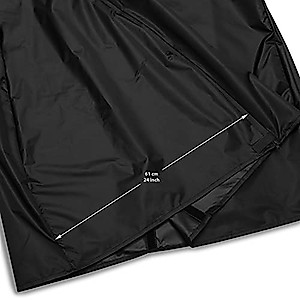 Miloah MILOAH Firewood Log Hoop Cover 40 Inch Heavy Duty Waterproof with Zipper and Straps Weather Resistant Round Storage Tarp Complete with Working Gloves