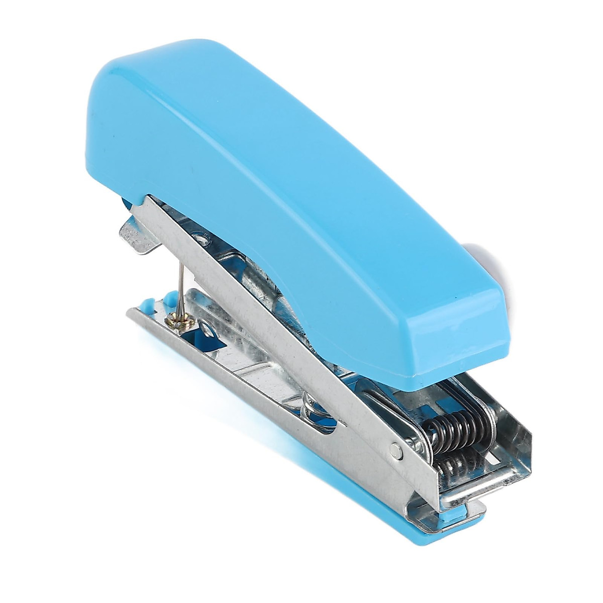 Handheld Sewing Machine Stainless Steel Portable Sewing Machine for Quick Stitching Practical Blue Mini Sewing Machine for Household Travelling