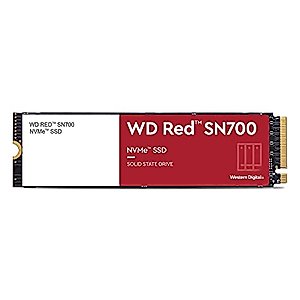 Western Digital 2TB WD Red SN700 NVMe Internal Solid State Drive SSD for NAS Devices - Gen3 PCIe, M.2 2280, Up to 3,400 MB/s - WDS200T1R0C