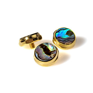 Cheerock Trumpet Valve Caps Finger Buttons Trumpet Replacement Accessories 3Pcs Abalone Shell