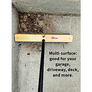 American Select Tubing PBME18001-2 18" Multi-Surface Push Broom with Sturdy Extendable Handle (2 Pack)