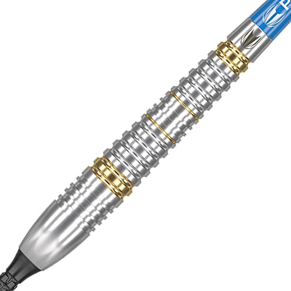 Target Darts Phil Taylor 18G Soft Tip Darts Set - Accessories Gift Pack, Black, White and Blue