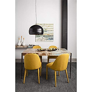 Moe's Home Collection EH-1100-09 Libby Dining Chairs, Yellow