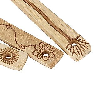 5Pcs Set Shovel Spa Spoon Kit Carving Bamboo Cooking Utensils Cookware Kitchen Supply 5Pcs Set Shovel Spa