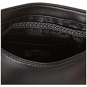 Karl Lagerfeld Paris Womens Agyness Quilted Flap Crossbody, Black/Silver, One Size US