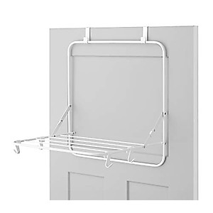 Whitmor Over The Door Drying Rack, White