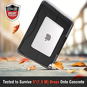 OCYCLONE Protective Case for iPad Air 3rd Generation and iPad Pro 10.5 inch, 7 Viewing Angles Magnetic Stand with Pencil Holder, Black