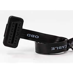 YPP OBD II OBD2 Pass-Through J1962M/F to J1962F Ribbon Splitter Cable 1 Male to 2 Female 2ft