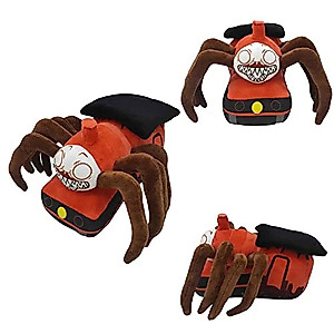 Jalusini Choo Choo Charles Plush Toys, Monster Horror Game Train Toys Spider-Filled Animal Plush Toys, Halloween Spider Plush Toys, A Gift for Kids and Game Fans