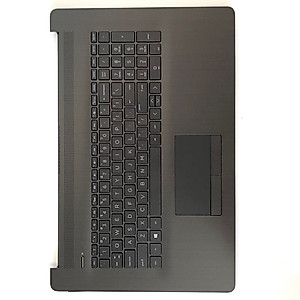wzqrps Replacement Laptop Upper Case Palmrest Backlit Keyboard Non-PTP Touchpad Assembly Part for HP 17 by/CA L22749-001 Gray