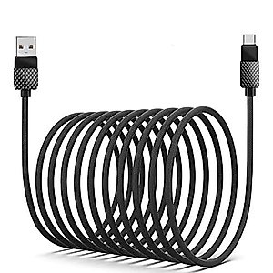 USB Type C Cable Phone Charger, 16FT/5M Type C Charging Cable with Braided Nylon for Samsung Galaxy S10 S9 S8 S20 Plus A51 A11, Note 10 9 8, PS5 Controller, USB C Charger