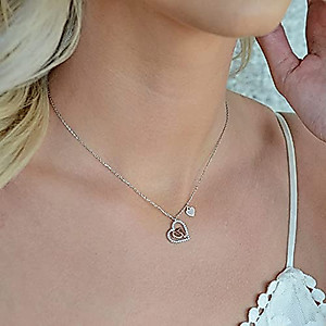 Aphrodite's Gift for New Mom, Baby Feet Heart Necklace Baby Gift Set, To My Mommy, Necklaces For Women, Gifts for Mom, Baby Shower Gifts, Mommy to be Gifts, Pregnancy Gifts for First Time Moms, Gift for New Mother