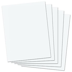 SmartSolve 3 pt. Water-Soluble Paper, White, IT118698, Dissolves Quickly In Water, Biodegradable, Printer Compatible, Crafts, Drawing, Notes, Letter Size, 8.5” x 11”, Pack Of 10 Sheets