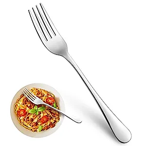 Dinner Forks,Set of 16 Top Food Grade Stainless Steel Silverware Forks,Table Forks,Flatware Forks,8 Inches,Mirror Finish & Dishwasher Safe,Use for Home,Kitchen or Restaurant