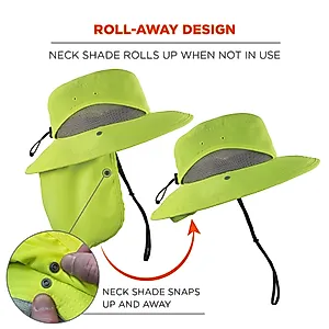 Ergodyne Ranger Hat-Neck Shade, Lime, L/XL