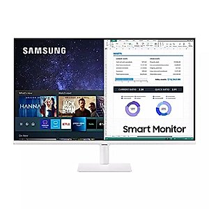 SAMSUNG LS32AM501NNXZA 32" White M5 FHD Smart Monitor (Renewed)