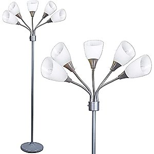 5 Head Floor Lamp (White)