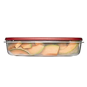 Rubbermaid 1777163 24 Cup Rectangle Easy Find Lid Food Storage Container