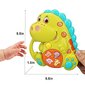 STEAM Life Baby Piano Toys, Baby Girl Toys Infant Toys, Dinosaur Toy Baby Music Toys, Baby Light Up Toys for 0 6 9 12 18 Months, Infant Toys for 1 Year Old Boy Girl Gifts, Baby Einstein Toys
