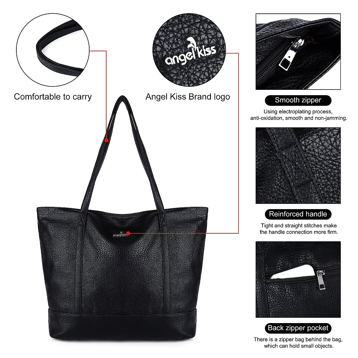 Tote Hobo Shoulder Bag for Women Casual Fashion Satchel Shopping Vegan Leather Purses and Handbags with matching wallet set…