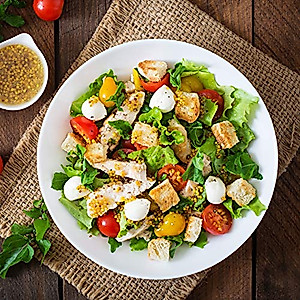 Melamine Pasta Bowls / Shallow Salad Bowls / Plastic Dinner Deep Plates (9 Inches,30 Oz,Set of 4,White) – Dishwasher Safe, Unbreakable, Reusable & BPA Free - Kids, Toddlers, Children, Adults & Elderly