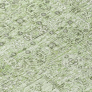 Addison Rugs Chantille ACN611 Green 9' x 12' Indoor Outdoor Area Rug, Easy Clean, Machine Washable, Non Shedding, Bedroom, Living Room, Dining Room, Kitchen, Patio Rug