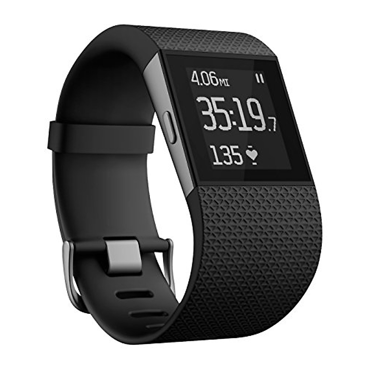 Fitbit Surge Fitness Super Watch (FB501BKL) Black - L - Renewed