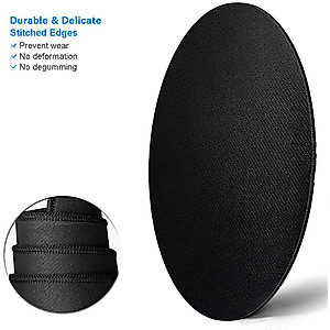 BOSOBO Mouse Pad, Round Mandala Mouse Mat, Cute Mouse Pad with Design, Non-Slip Rubber Base Mousepad with Stitched Edge, Waterproof Women Office Mouse Pads, Small Size 7.9 x 7.9 Inch, Pretty Mandala