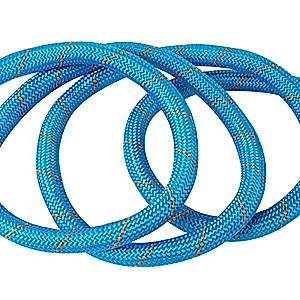 Zeluga ZL135RB 0.55in. x 125ft. Double Braid 8400 Lbs Breaking Strength No-Stretch Rope, Blue