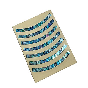Inlay Stickers RS-244ST-BL Acoustic Guitars - Soundhole Rosette/Purfling - Stripe - Abalone Blue