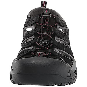 KEEN Women's Newport H2 Closed Toe Water Sandals, Black/Raspberry Wine, 8.5