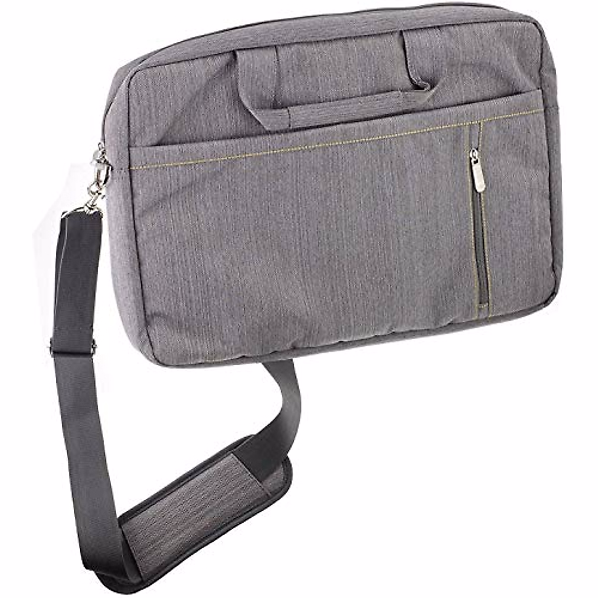 Navitech Grey Premium Messenger/Carry Bag Compatible With HP Spectre x360 15-df1010na 4K 15.6 InchConvertible Laptop