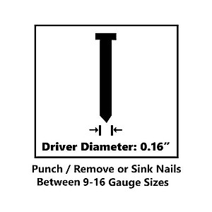 Air Locker AP700-44US-KIT Heavy Duty Professional Air Punch Nailer/Nail Remover/Nail Puller with US S7 Steel Piston Driver. 1/4 Inch NPT Thread Air Inlet. 80-120 PSI Pneumatic Nailer Removes 9-16