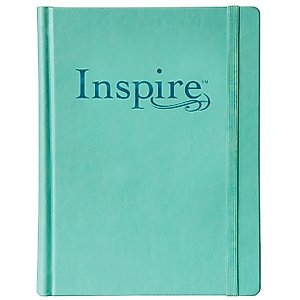 Tyndale NLT Inspire Bible (Hardcover, Aquamarine): Journaling Bible with Over 400 Illustrations to Color, Coloring Bible with Creative Journal Space - Religious Gift that Inspires Connection with God
