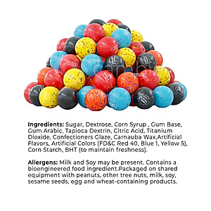 Dubble Bubble Berry Blast 1" Gumballs by Cambie | 2 lbs of Mixed Berry Gumballs | Deliciously Sweet, Hot & Nostalgic | Perfect for Gumball Machines | Packaged in a Resealable Stand Up Pouch | 2 lb