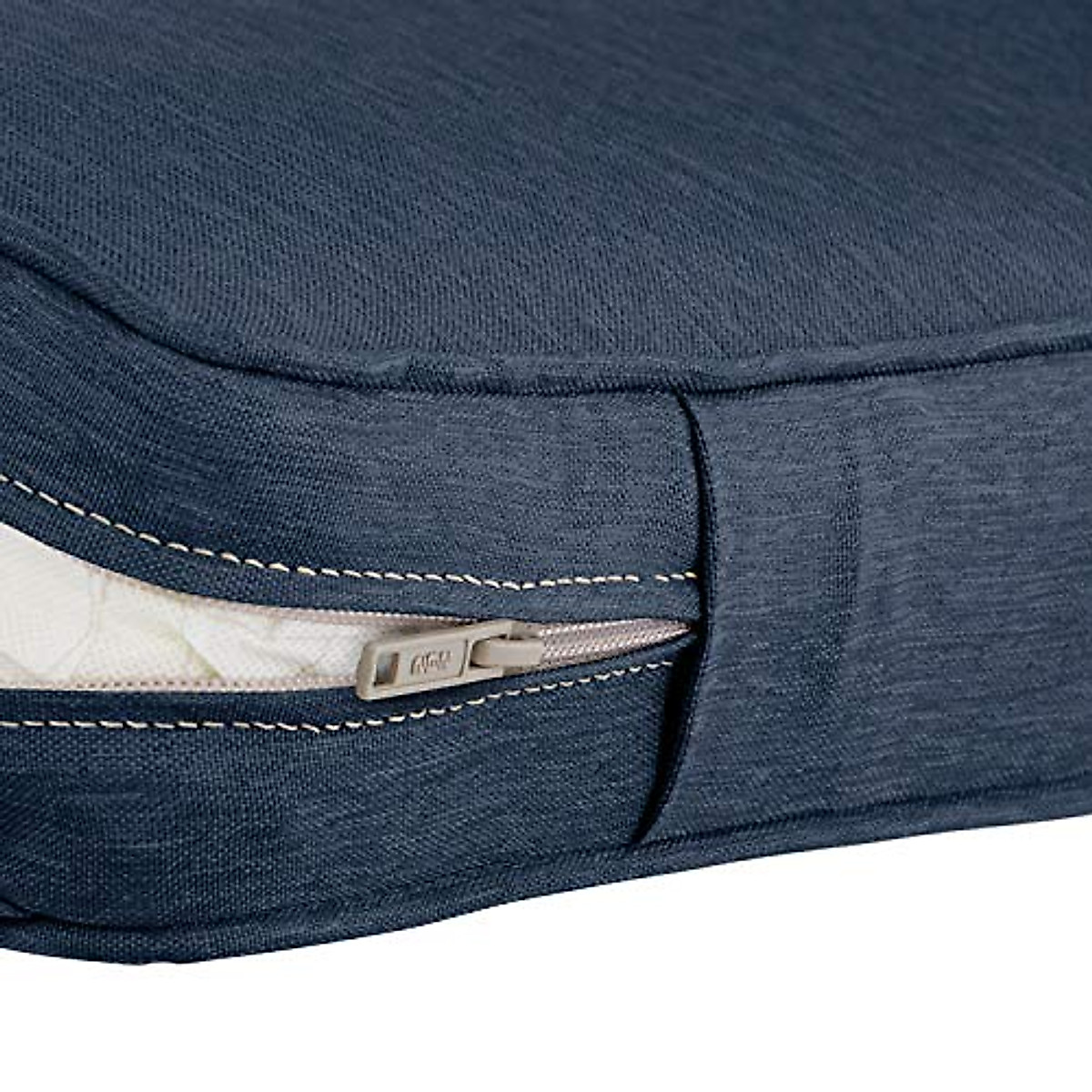 Classic Accessories Montlake FadeSafe Water-Resistant 59 x 18 x 3 Inch Outdoor Bench/Settee Cushion, Patio Furniture Swing Cushion, Heather Indigo Blue, Patio Loveseat Cushion