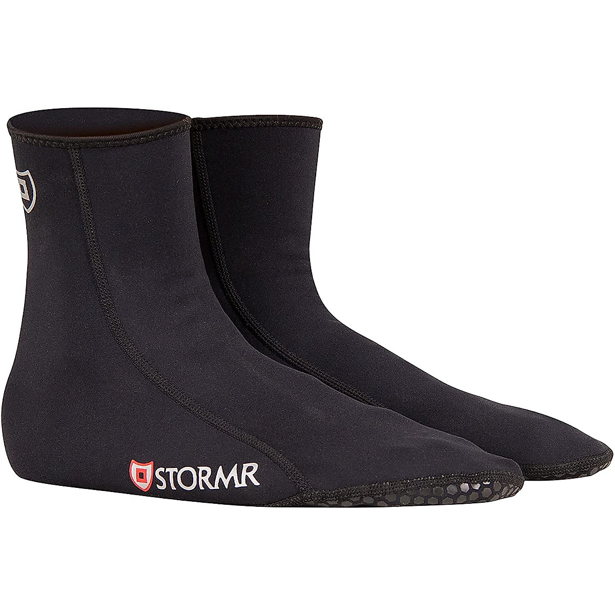 STORMR Neoprene Mens’ and Women's Neoprene Sock Available in 1.5mm or 3mm – Warm, Ideal for Surf Fishing, Water Sports and Hunting, Wear Alone or With Shoes and Boots, Large, (RS30N-L)