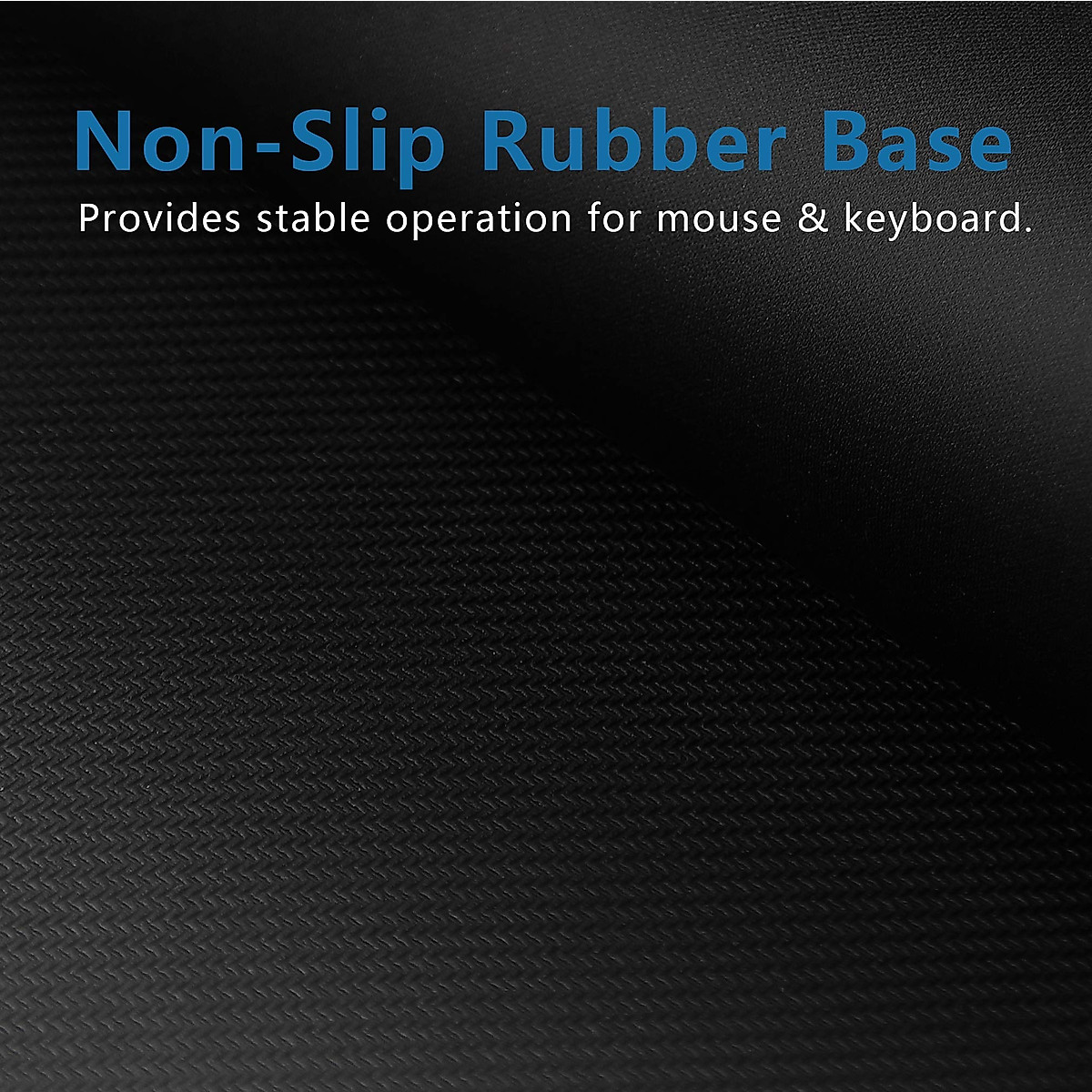 3 Mouse Pad Stitched Edges Premium-Textured Large Mouse Pads Mat Natural Non-Slip Rubber Base Mousepad for Laptop, Computer & PC, 11 x 8.7 inches, Black