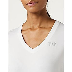 Under Armour Women's UA Tech™ Short Sleeve V-Neck 1X White