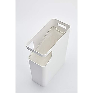YAMAZAKI home Tower Side table and Trash can White - 3988