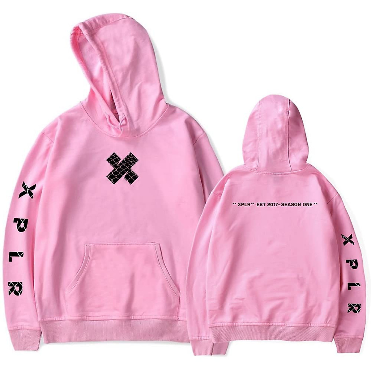 PAJOMLAG XPLR Season Colby Brock Sam Golbach Merch Hoodies Winter Men/Women Hooded Sweet Streetwear The Hooded Long Sleeve (PinkHJ05799,XX-Large)