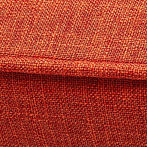 GDFStudio Macedonia Mid Century Modern Tufted Back Fabric Recliner (Muted Orange)